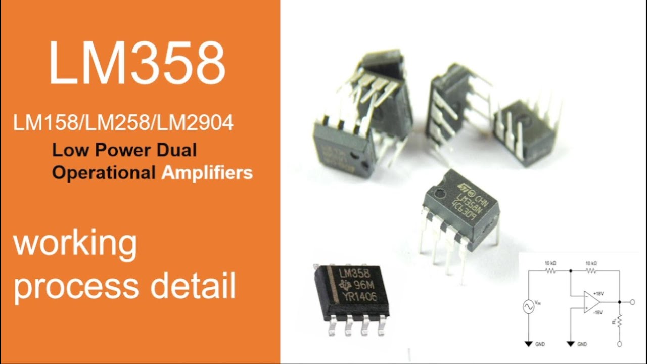 how to work LM358 full detail Double supply operational amp Single ...
