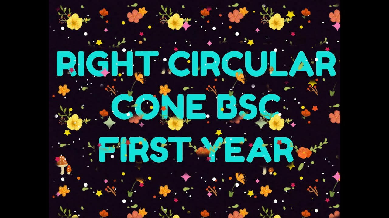 Cone bsc 1st year || Cone bsc 1st year in hindi || Cone Bsc 1st year ...