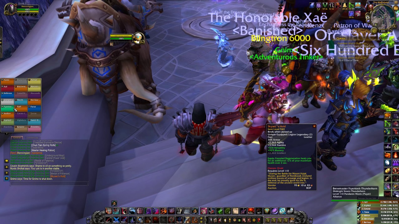 Legendary Drop from Blingtron 6000 WoW Legion - YouTube