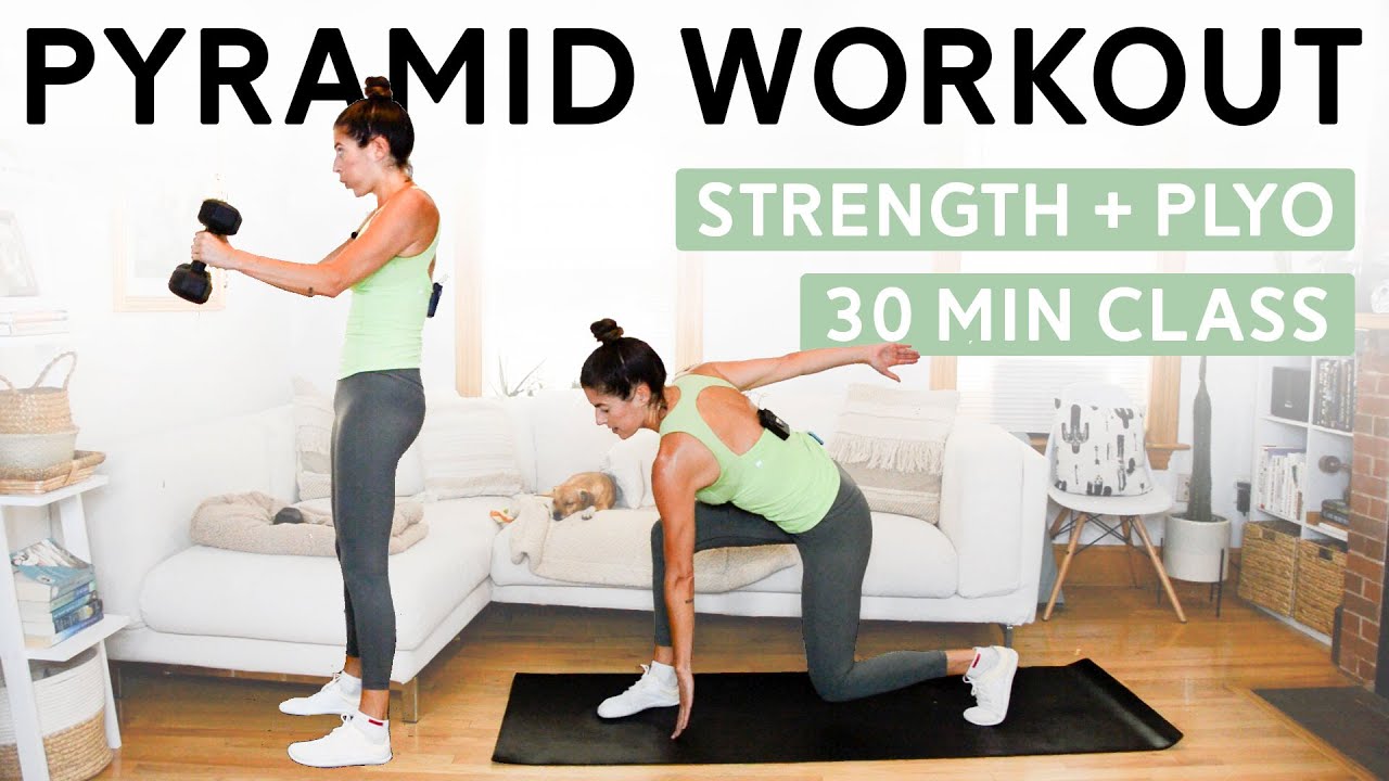 Strength + Plyo Pyramid Express Workout (30 Mins) - Set of Dumbbells ...