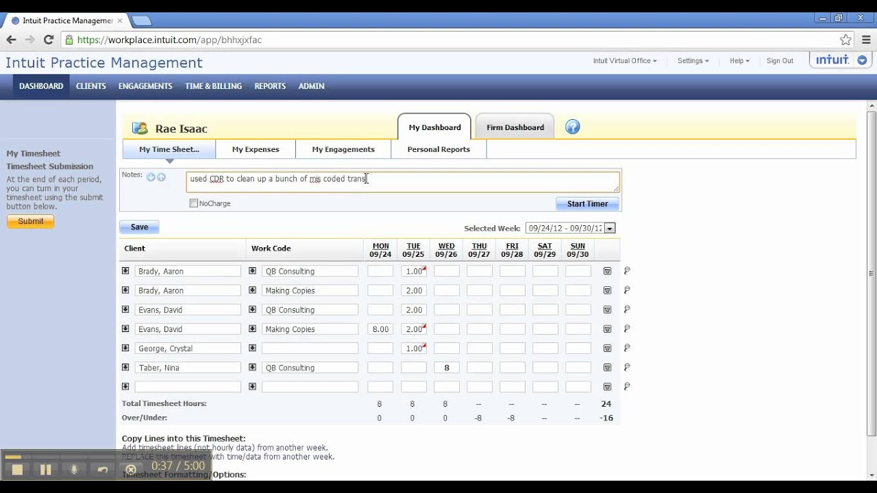 How to Flag Timesheet Notes in IPM - YouTube