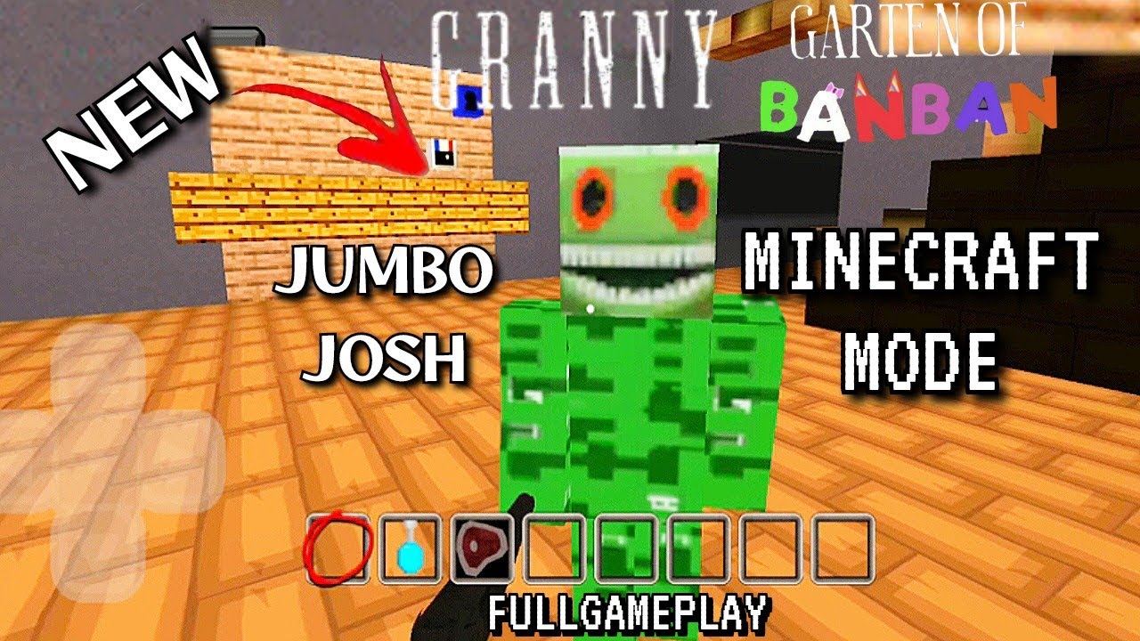 😍New Granny Jumbo Josh Minecraft Mode Door Escape Full Android Mobile ...