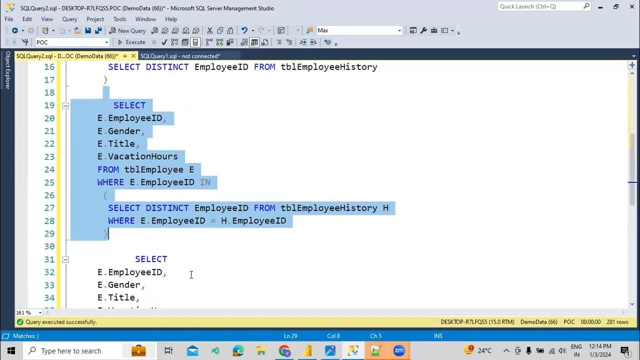 68.Understanding about Subqueries Part 1 in SQL Server Development in Telugu - YouTube