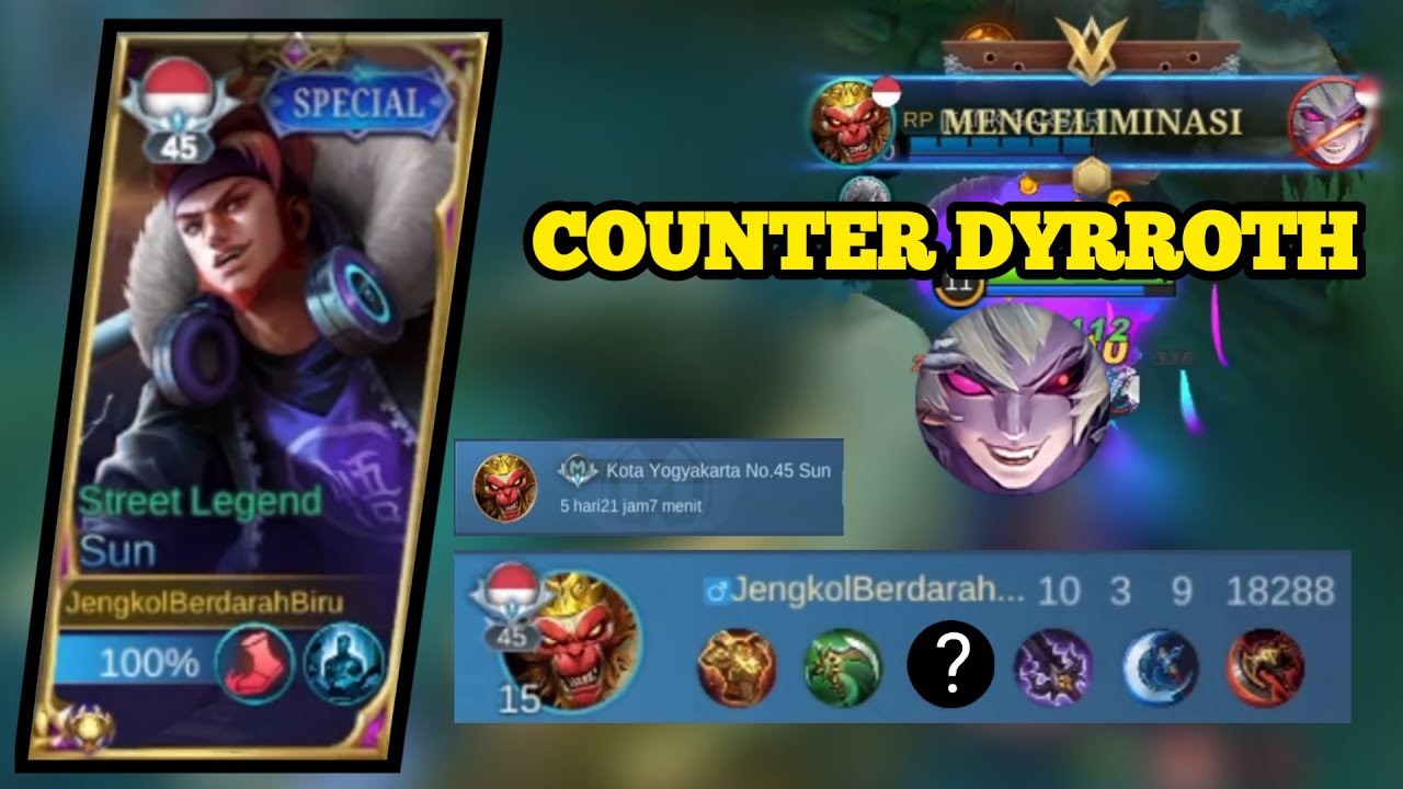 SUN EXP LANE LAWAN DYRROTH? PAKEK ITEM INI!!! - YouTube
