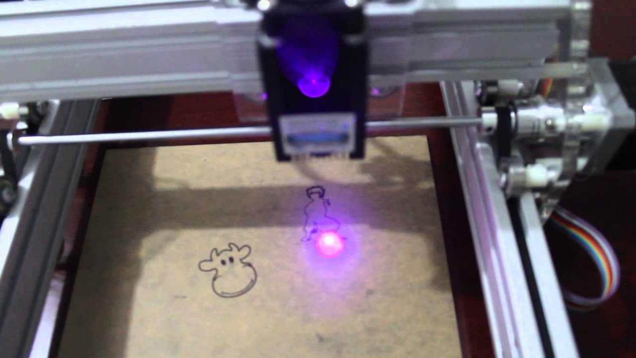 AMAZING MACHINES! - 500MW Mini Laser Engraving / Etching Machine (DIY ...