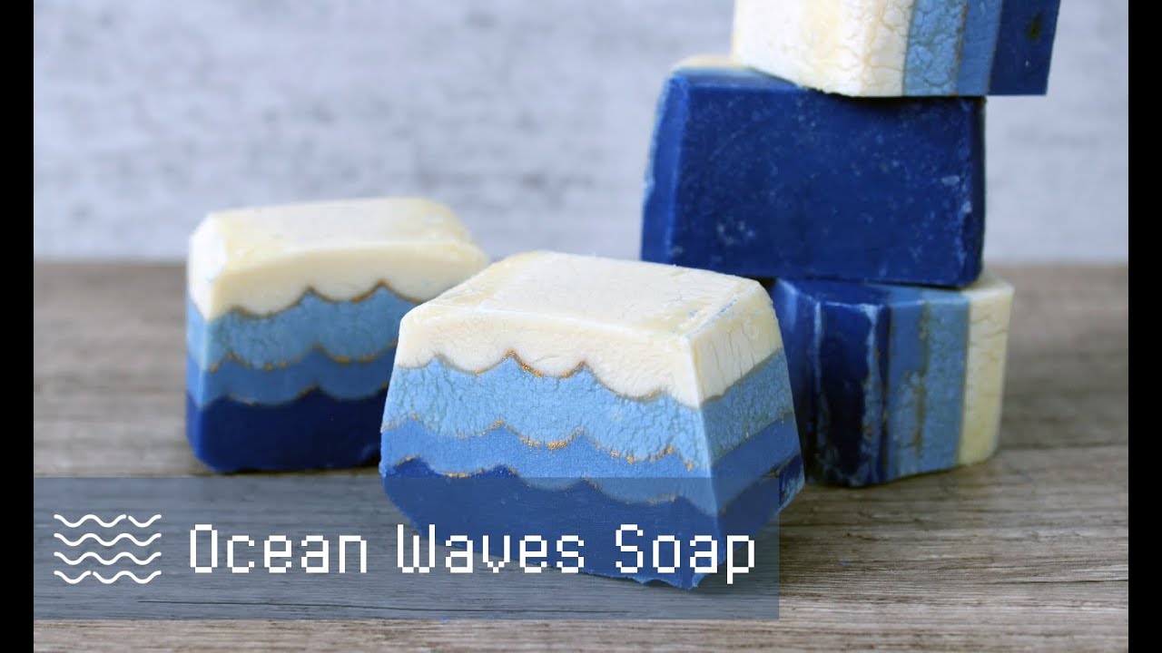 Ocean Waves Soap | Cold Process Soap Making - YouTube