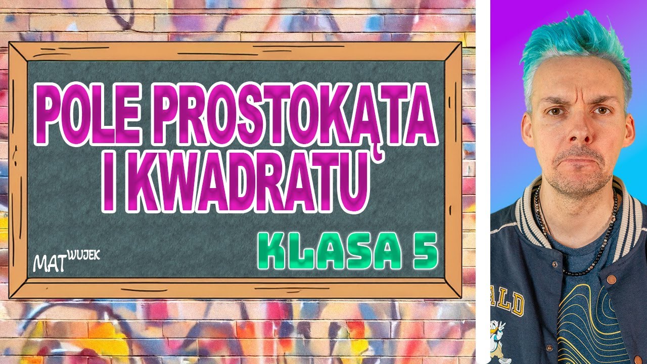 POLE PROSTOKĄTA I KWADRATU klasa 5 - YouTube
