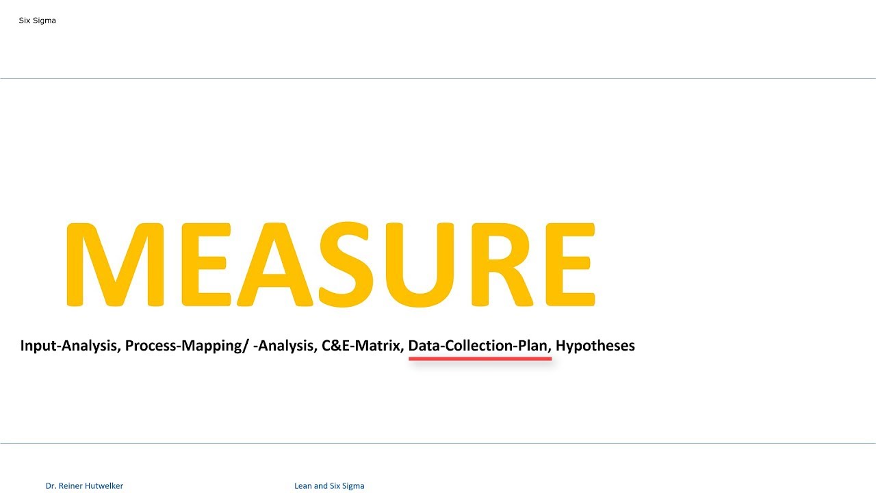 24 MEASURE Data Collection Plan - YouTube