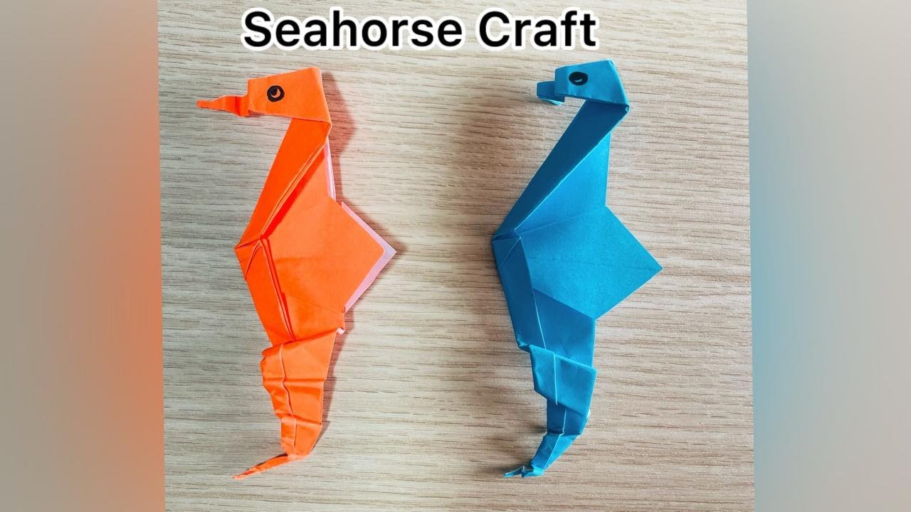 How to fold an Origami Seahorse: ~ Easy step by step tutorial~ || DIY ...