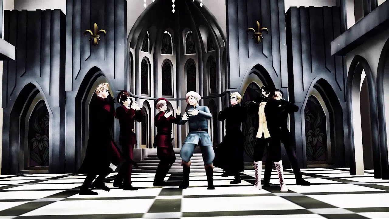 【1Px2P APヘタリアMMD】Crazy Night【Nordics and 2P Nordics】 - YouTube