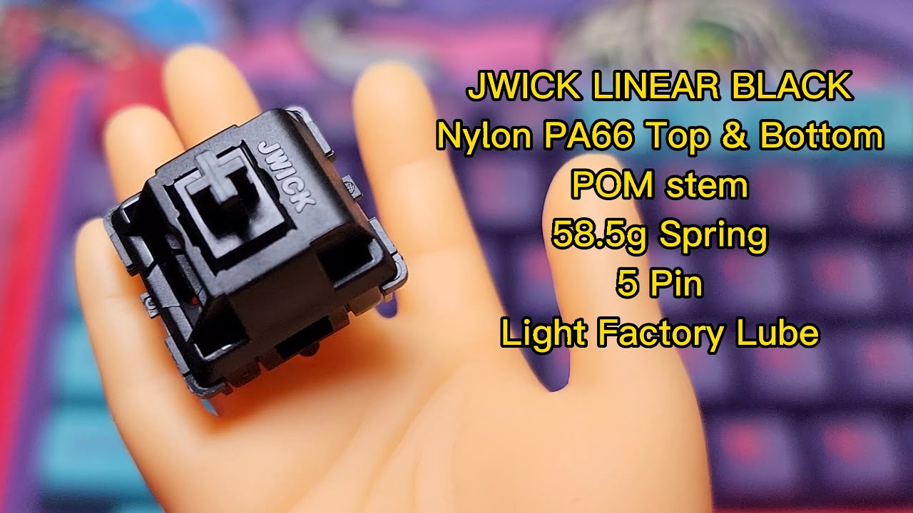 JWICK Black Linear Switch Review and Sound Test - Full Specs in ...