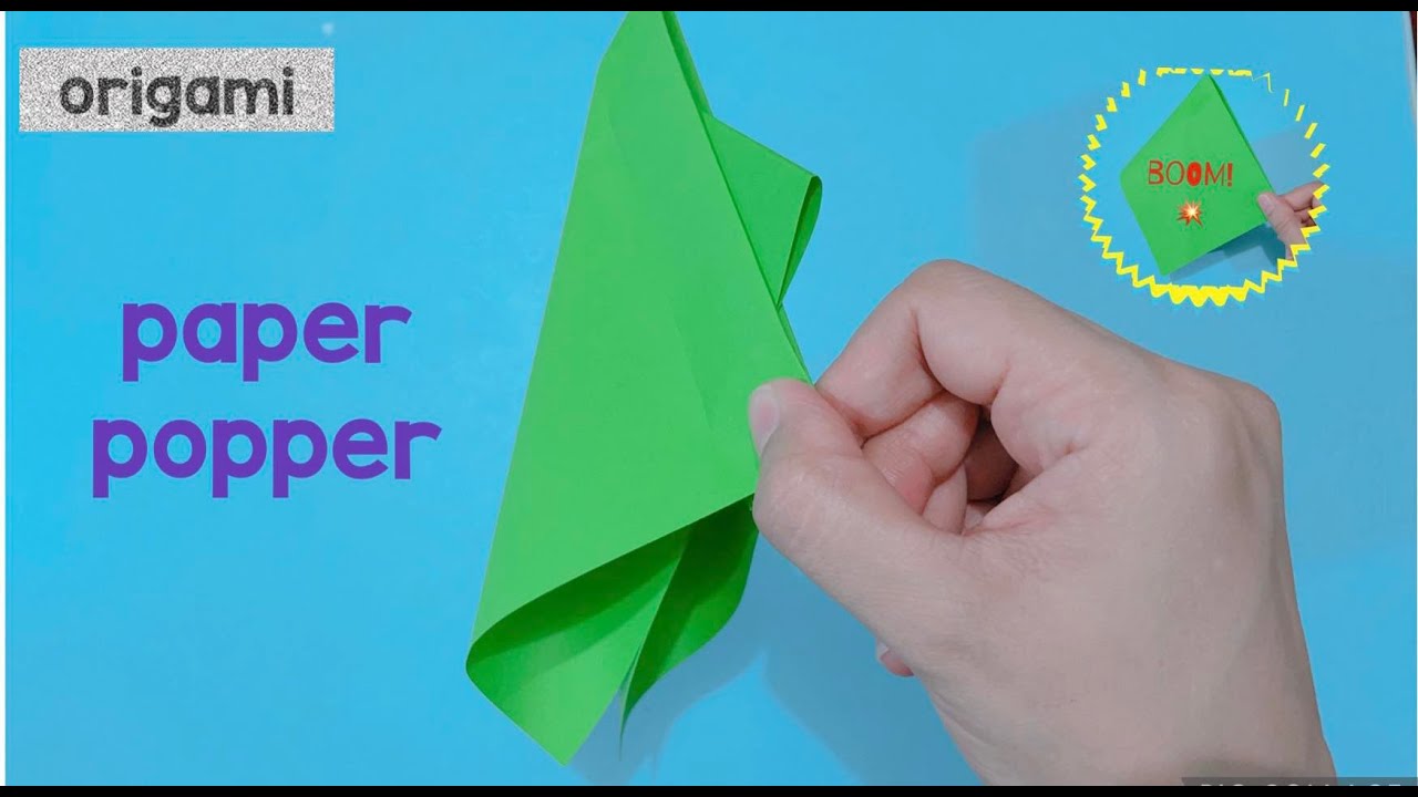 HOW TO MAKE A PAPER POPPER/HOW TO RELOAD A PAPER POPPER/ - YouTube