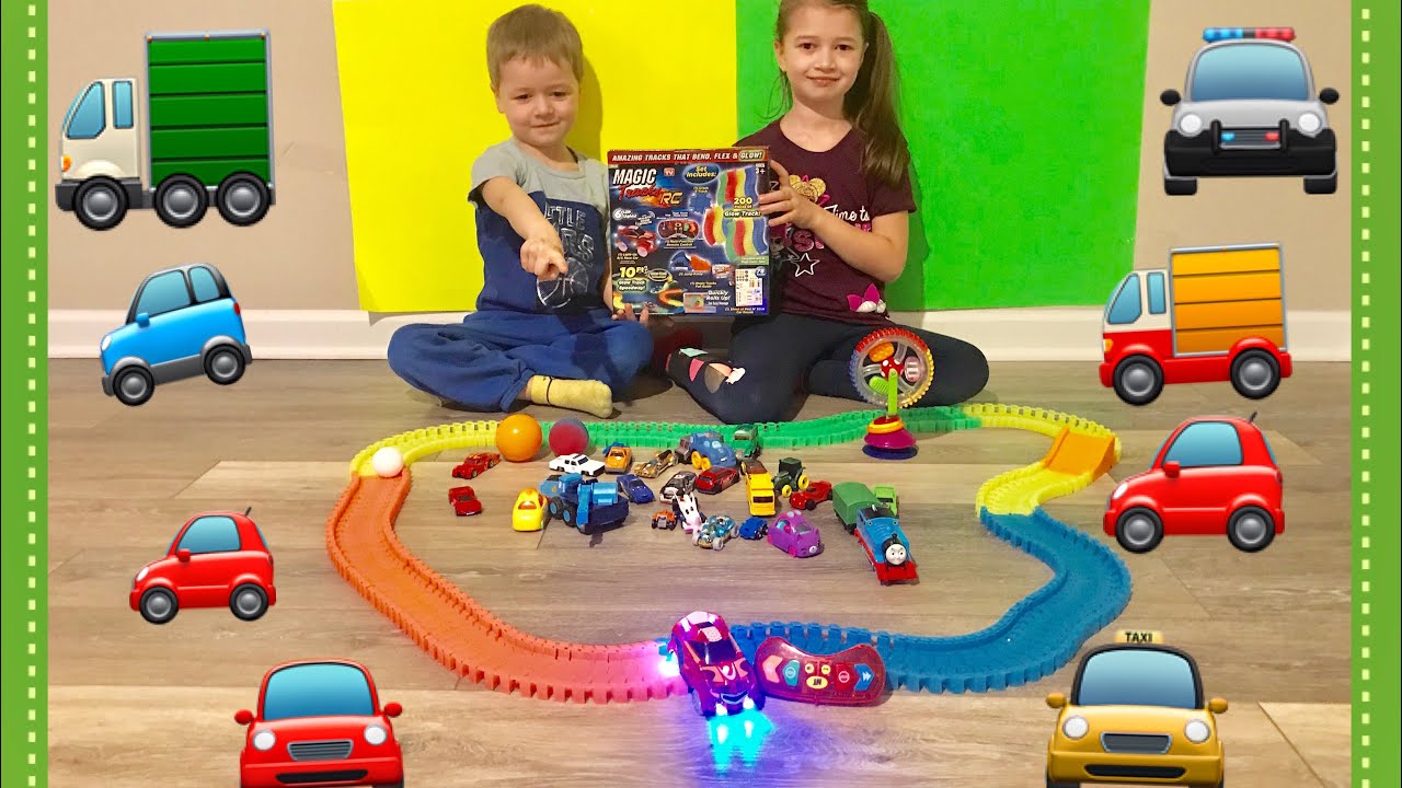 MAGIC TRACS RC|LIGHT UP RACE CAR|CLOW SPEEDWAY - YouTube