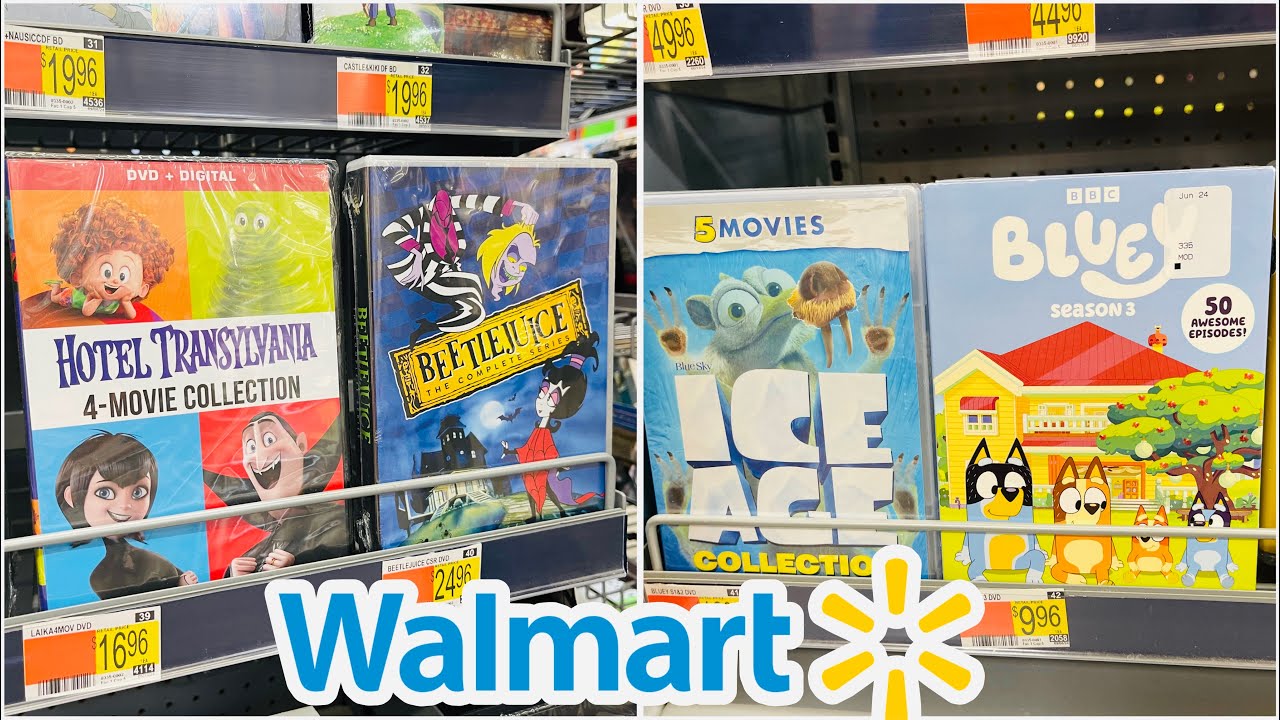 Kids dvd movies in Walmart dvd hunt Blu-ray 4k - YouTube