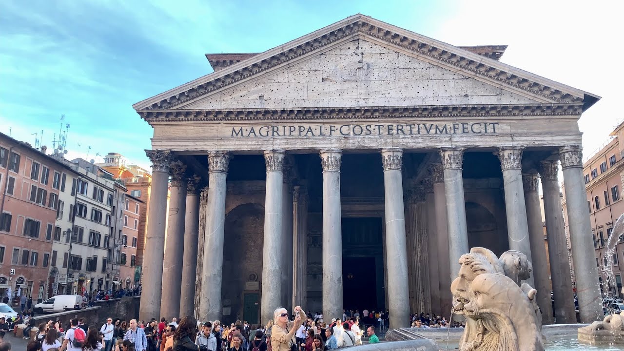 The Pantheon, Rome Italy 4K, 3D - YouTube