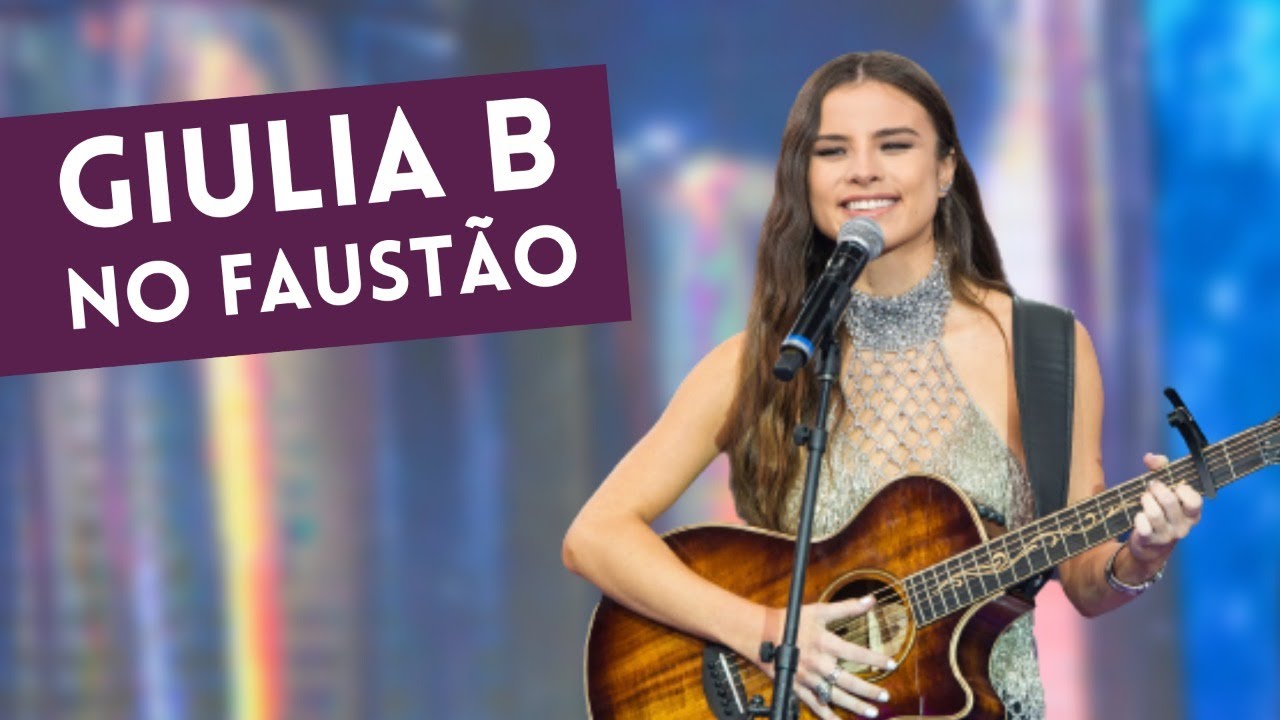 "Desficava": Giulia B canta novo sucesso no Faustão Na Band - YouTube