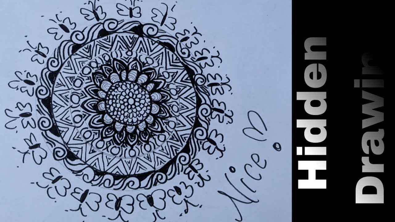 Pattern Drawing Hidden Viral Drawing Marker Satisfying Video - YouTube