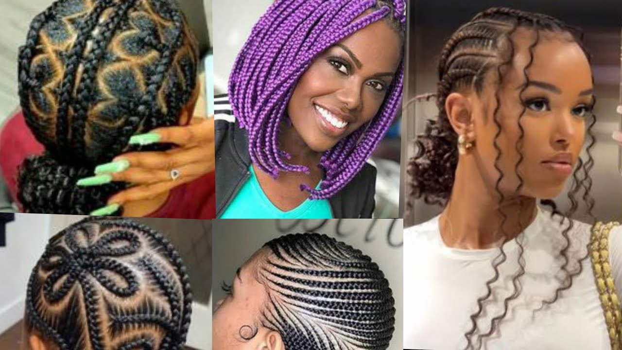 Latest trends braids hairstyles |Conrow Styles 😍 - YouTube