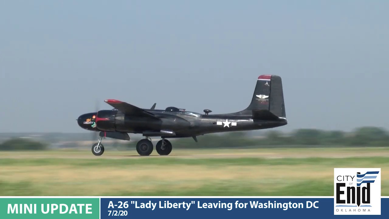 MINI UPDATE: A-26 "Lady Liberty" Taking off for Washington DC - 07/02 ...