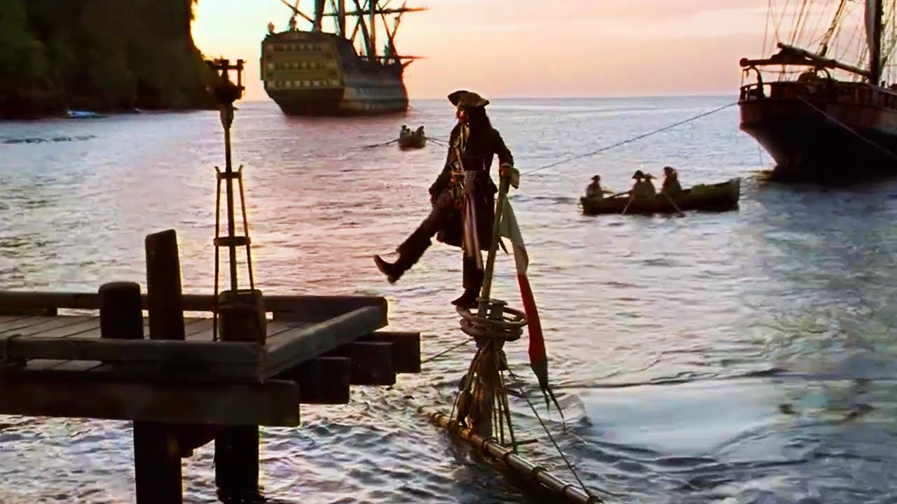 Captain Jack Sparrow's legendary entry scene from Pirates of the ...