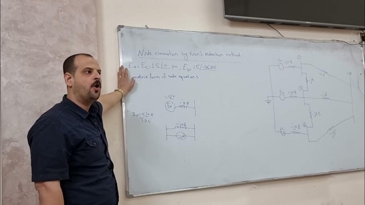 Node elimination by Kron's reduction method part 2 - YouTube