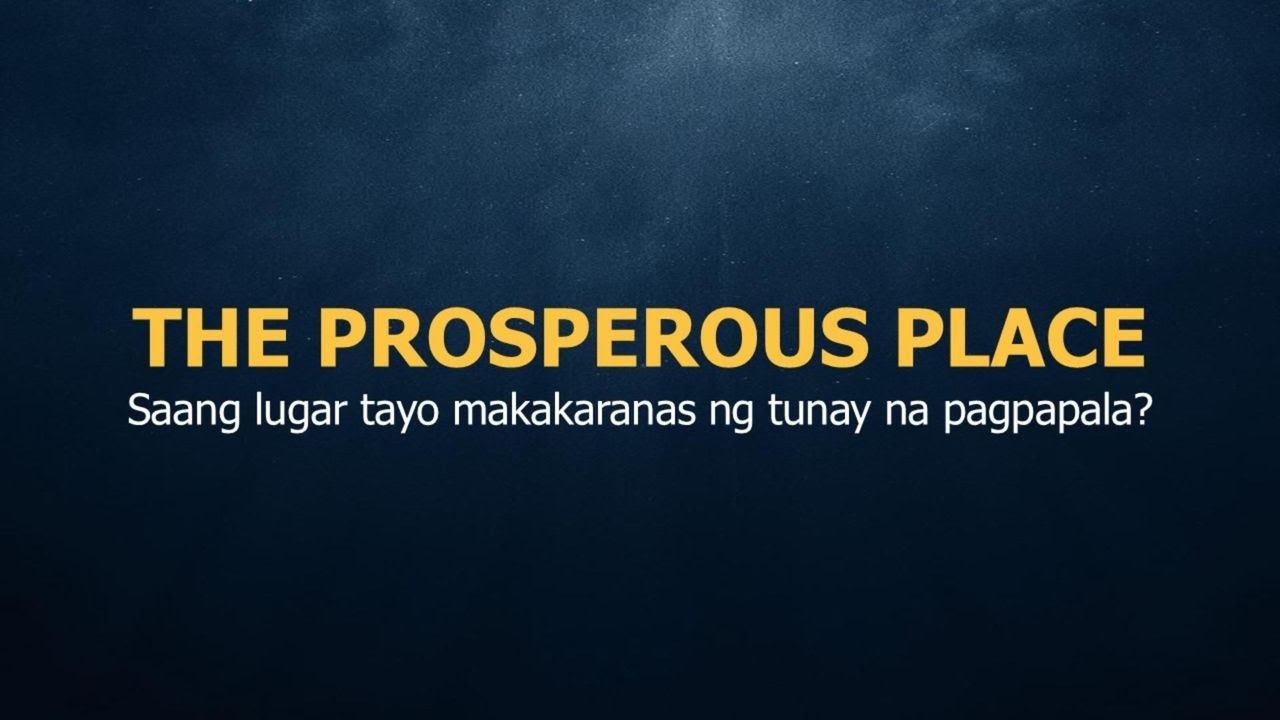 2026 January Series : “PROSPEROUS NEW YEAR - THE PROSPEROUS PLACE" by ...