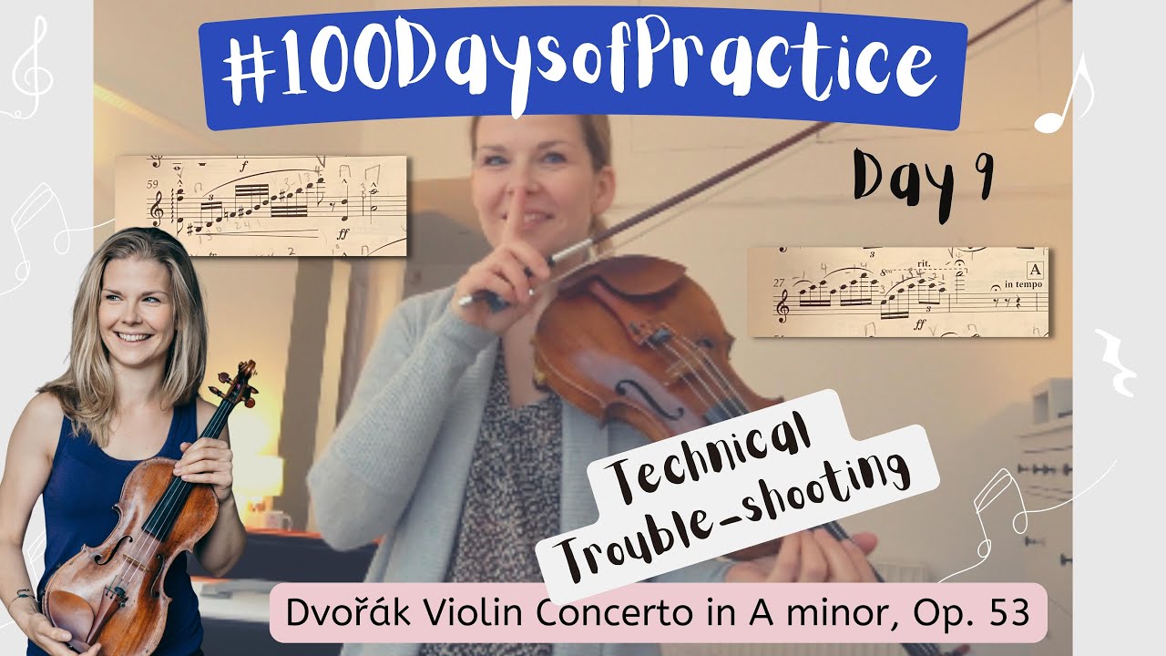 Technical Troubleshooting! Day 9 of Pro Violinist doing #100daysofpractice - YouTube