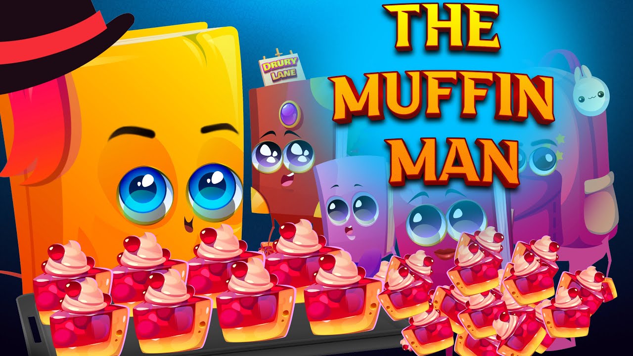 The Muffin Man | Cartoon Nursery Rhymes | Kids songs - YouTube