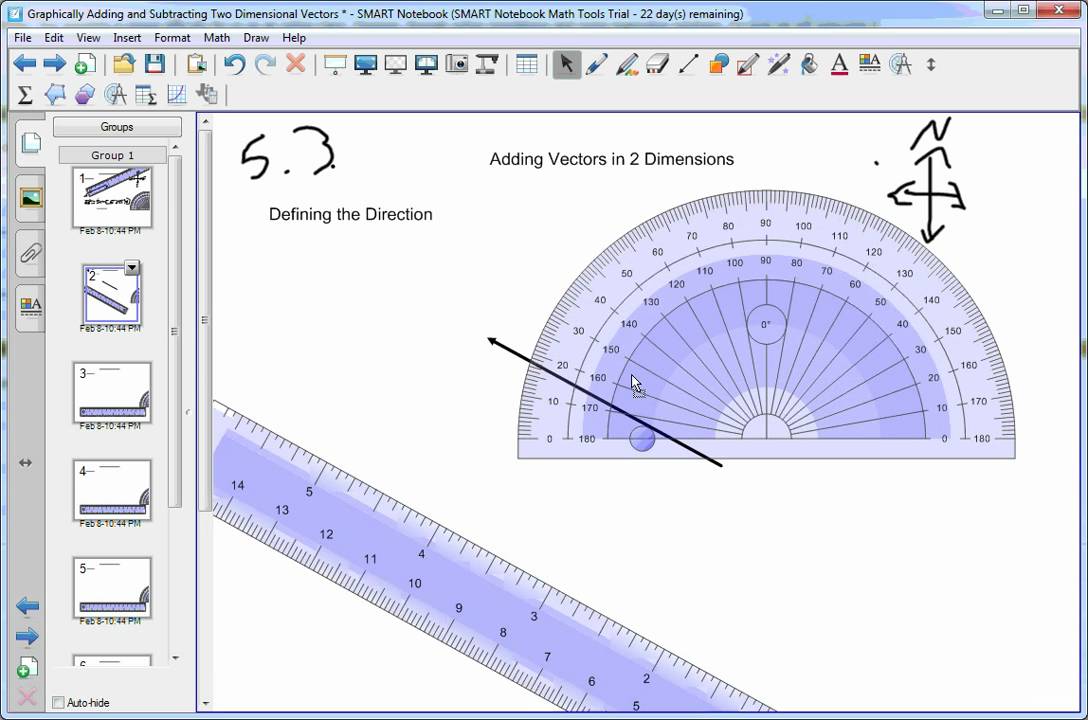Graphic Addition of Two Dimensional Vectors - YouTube
