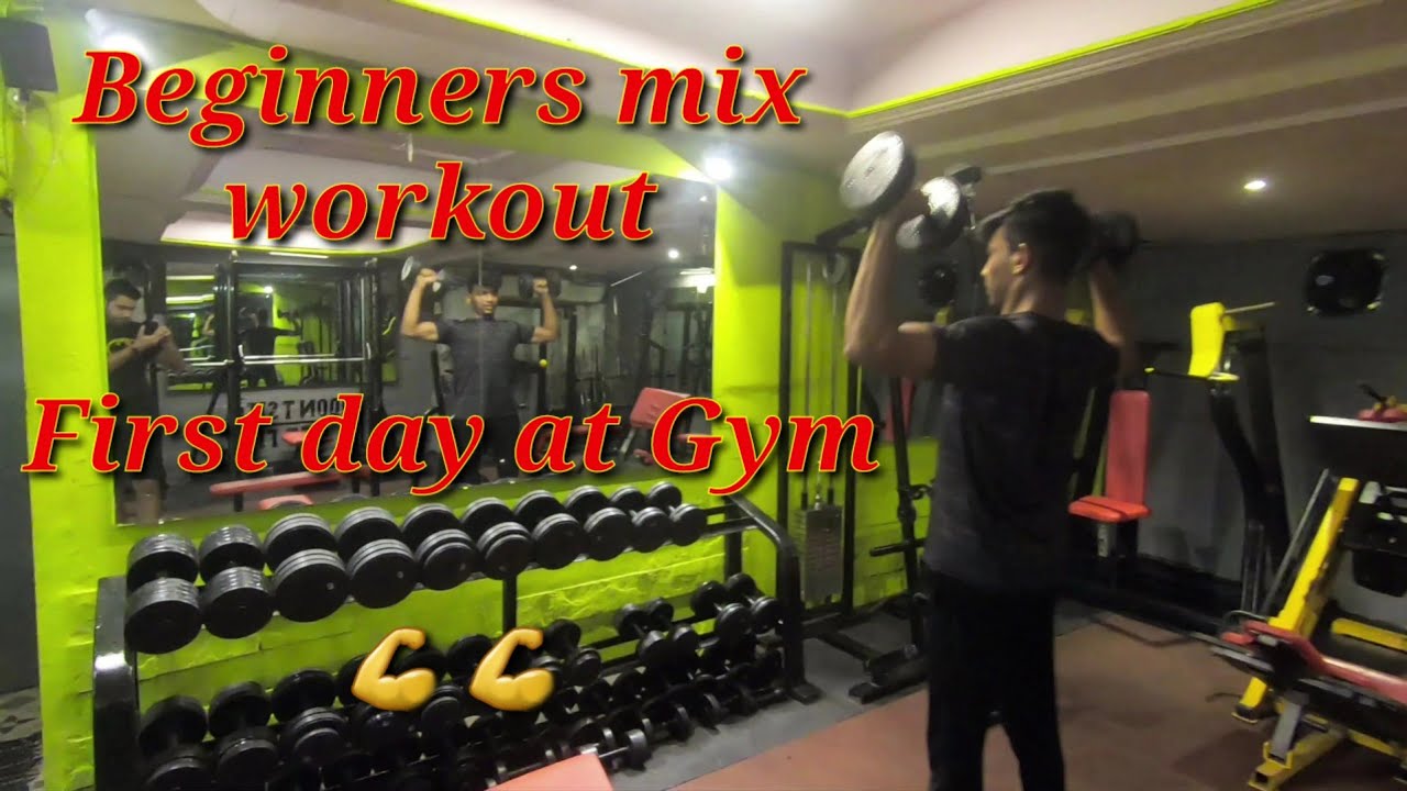 First day at Gym//Beginners mix workout//Full-Body Circuit Workout💪💪 ...