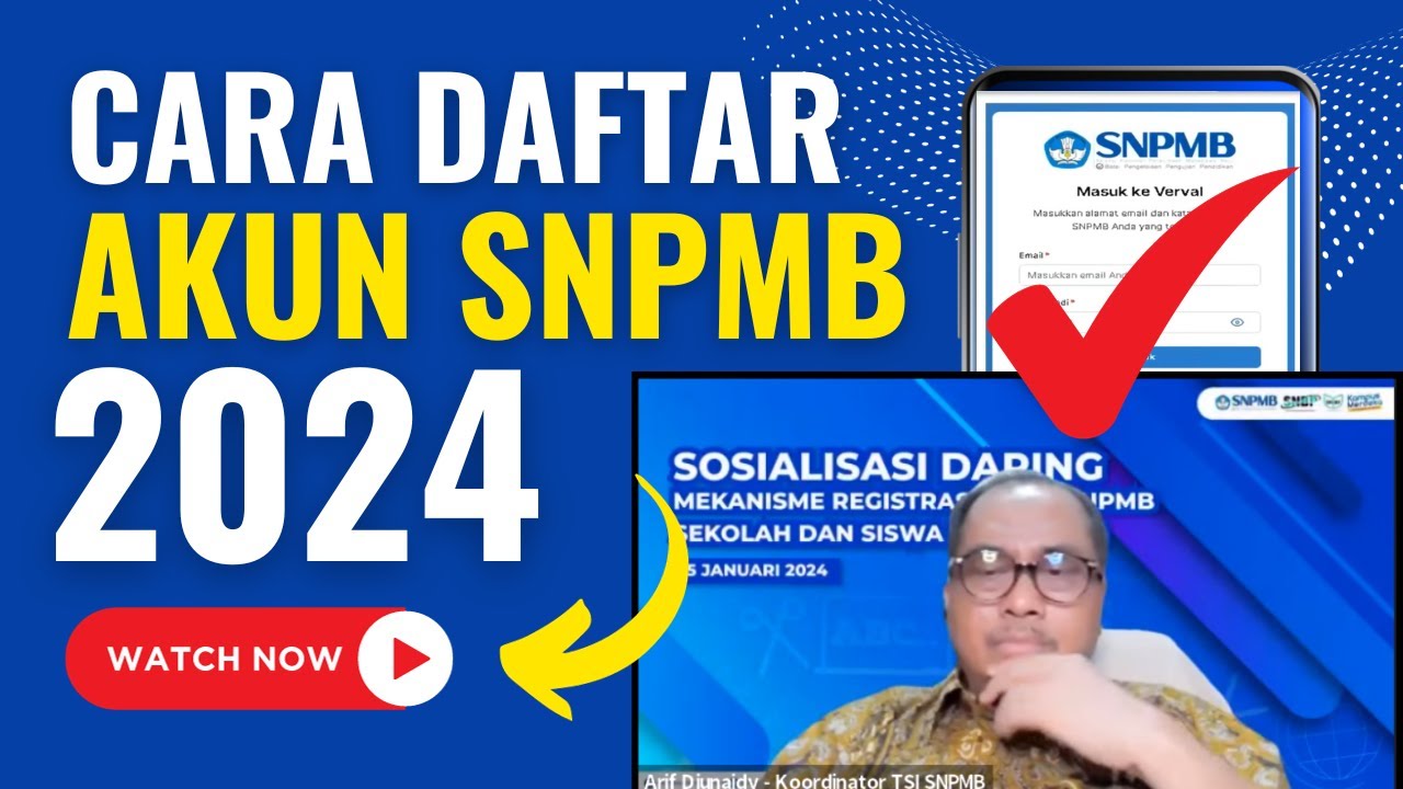 TERBARU..!! CARA DAFTAR AKUN SNPMB 2024 - YouTube