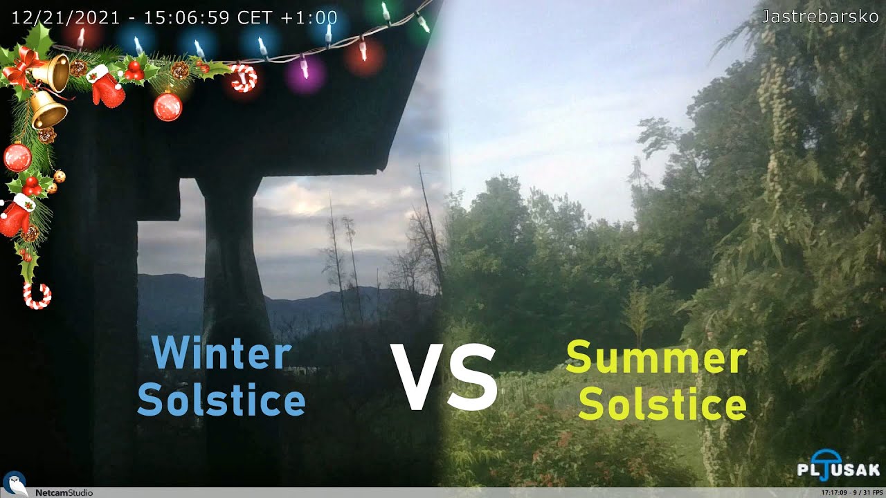 Winter Solstice vs Summer Solstice: Jastrebarsko Time Lapse - YouTube
