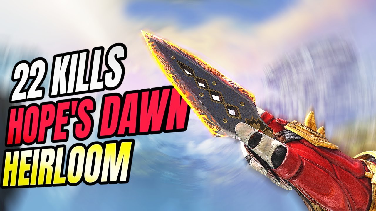 INSANE 22 KILLS WITH NEW WRAITH HEIRLOOM HOPE'S DAWN (Apex Legends Gameplay Season 16) - YouTube