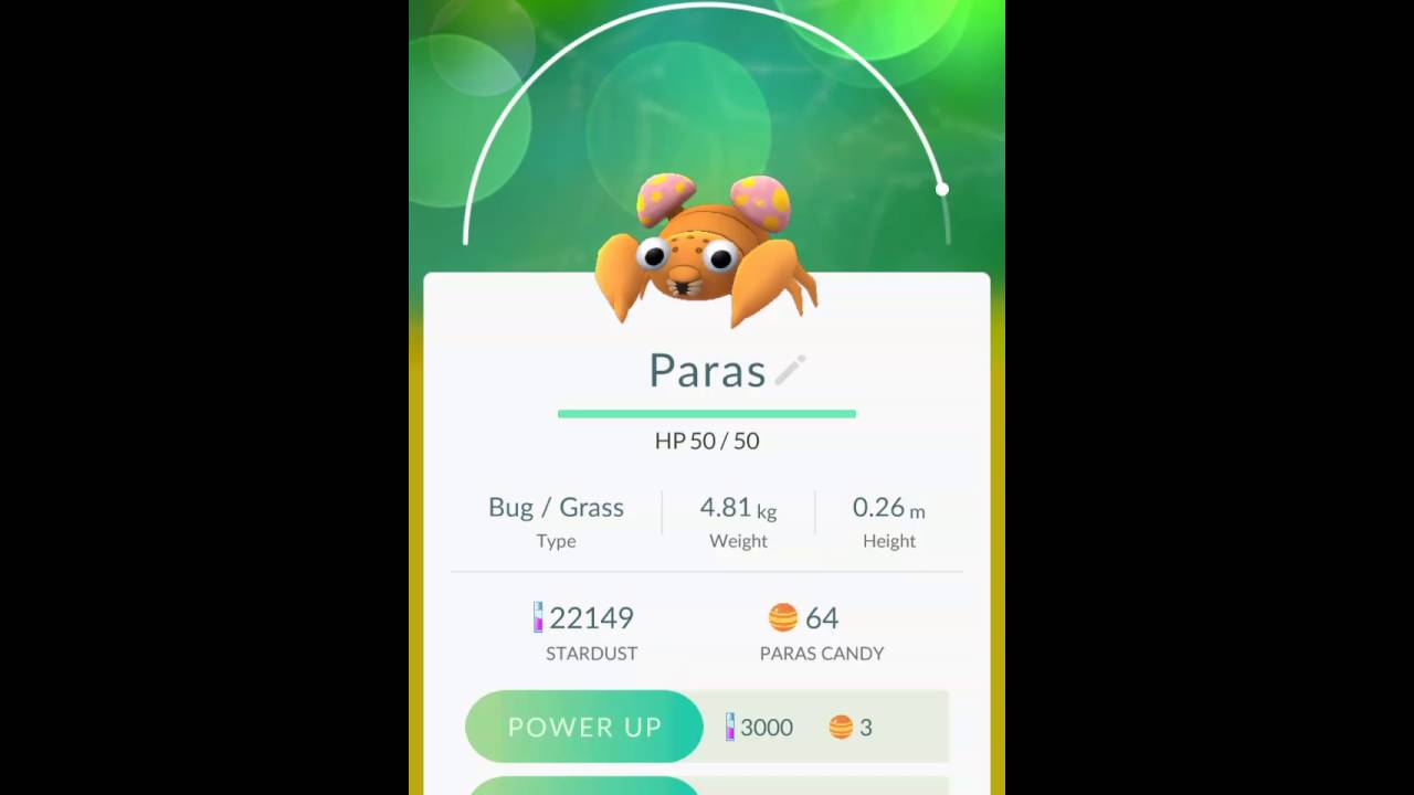 Paras - Parasect _ Pokemon GO Evolution - YouTube