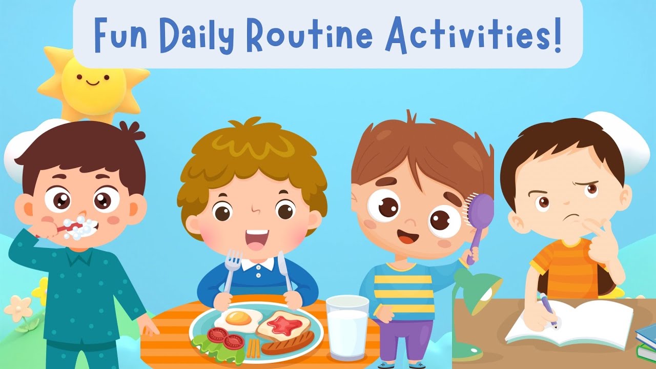 My Busy Day Song for Kids | Fun Daily Routine Activities! - YouTube
