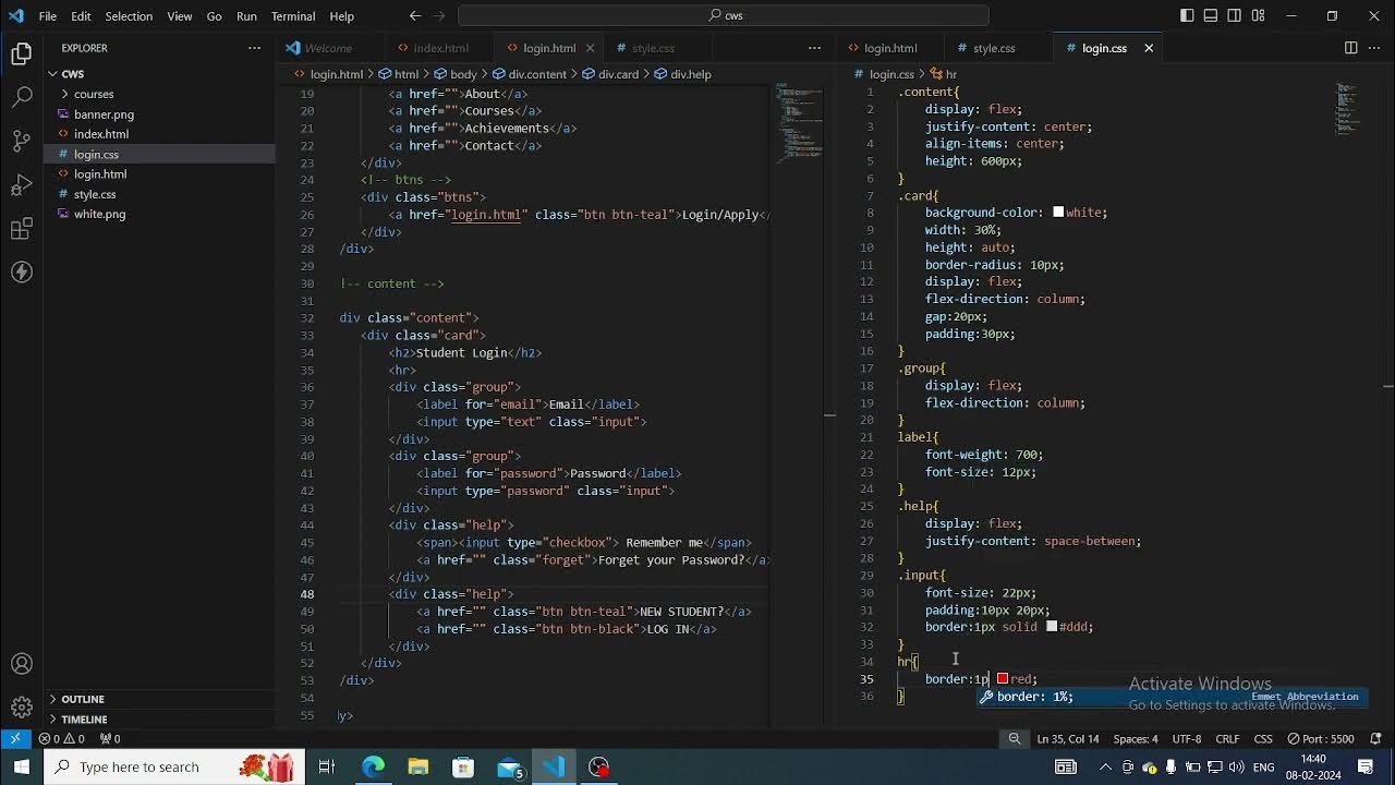 Website Designing -HTML5 Basic to Advance in Hindi | Template design Project #3 - Part 20 - YouTube