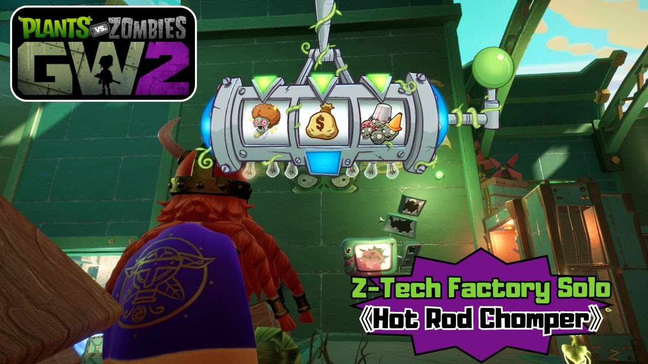 PvZ GW 2 | Solo ops | Z-Tech Factory | Hot Rod Chomper - YouTube
