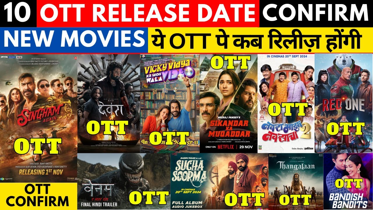 Singham Again OTT Release Date I Devara Hindi OTT I Red One OTT @PrimeVideoIN ...