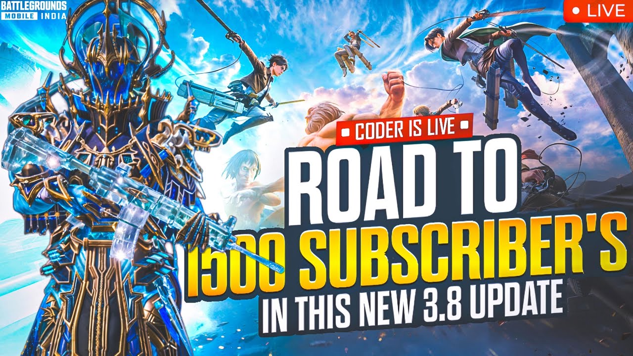 ROAD TO 1500 SUBSCRIBERS | BGMI LIVE | CODER IS LIVE - YouTube