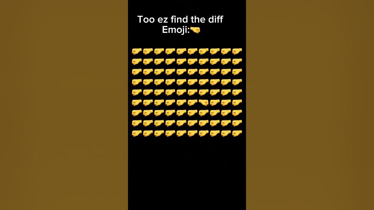 #ez find the diff emoji - YouTube