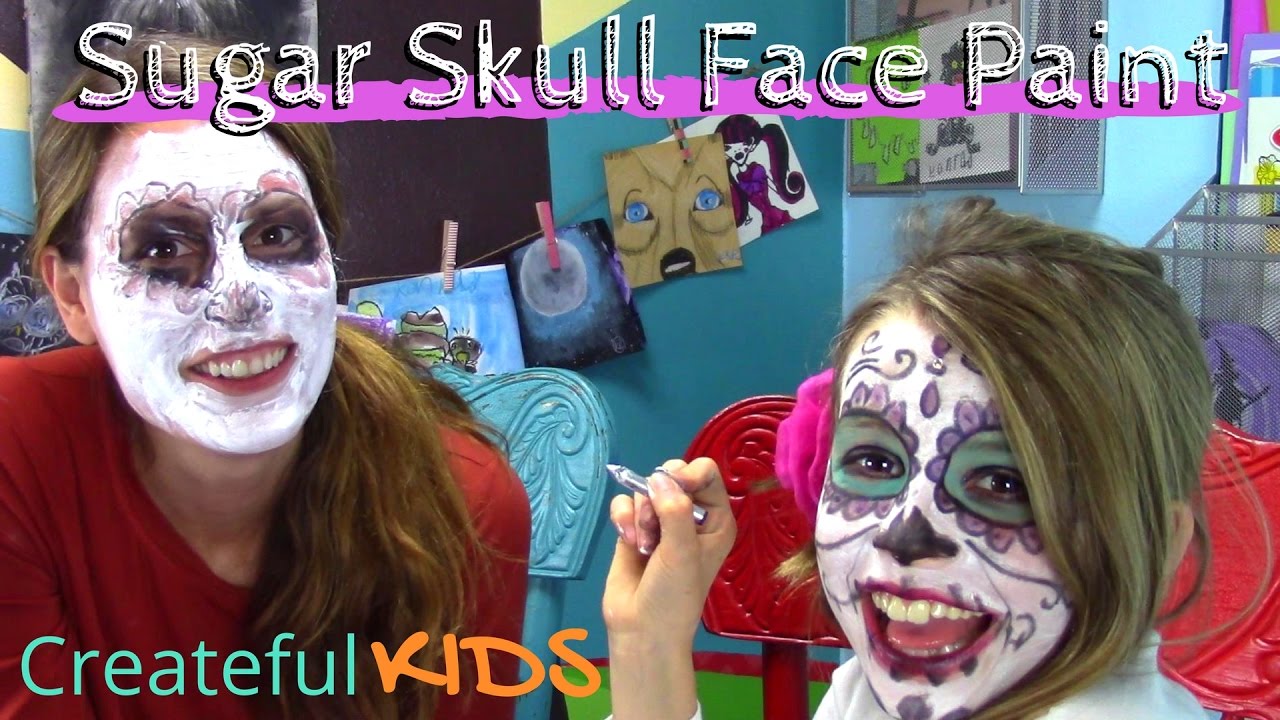How To Paint a Sugar Skull | Fun Art Project for Kids - YouTube