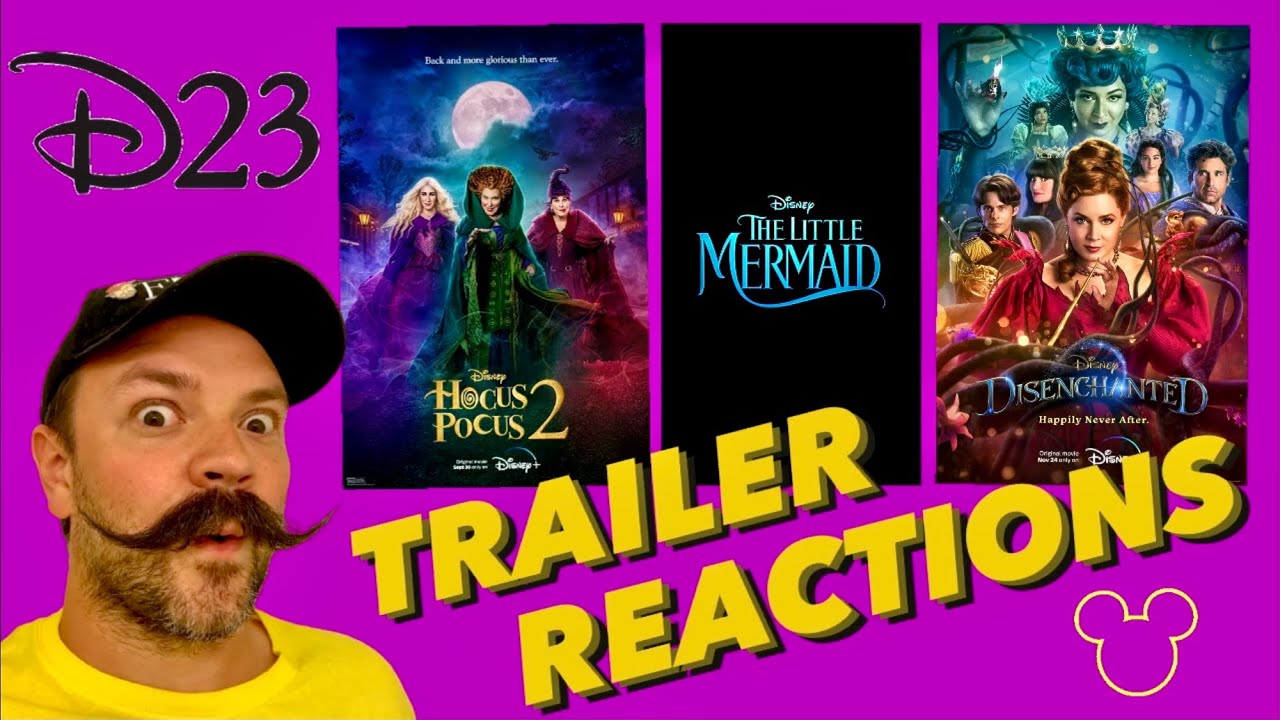 D23 Trailers Reaction Compilation | The Little Mermaid, Disenchanted ...