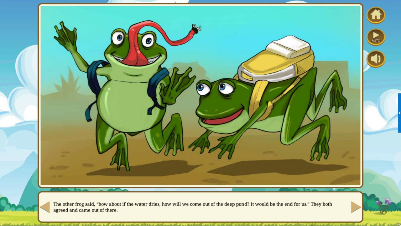 "The Two Frogs"_ Moral Stories These two frogs were good friends. - YouTube