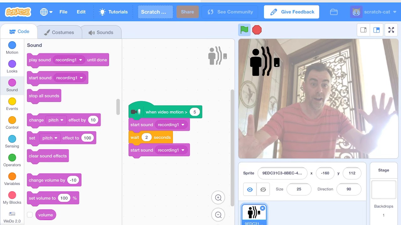 Scratch 3 security system - YouTube