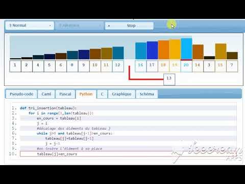 Tri par insertion - YouTube