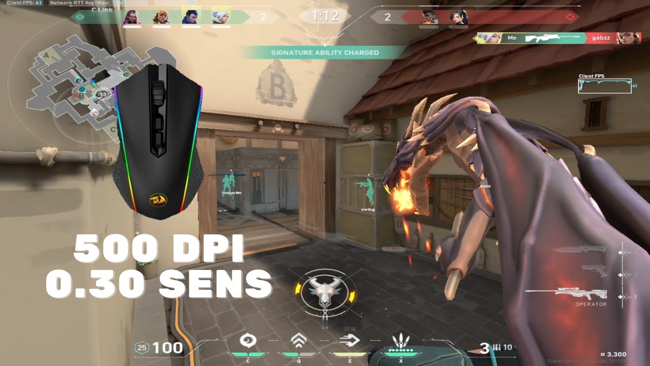 500 DPI 0.30 sens (Valorant Montage) - YouTube