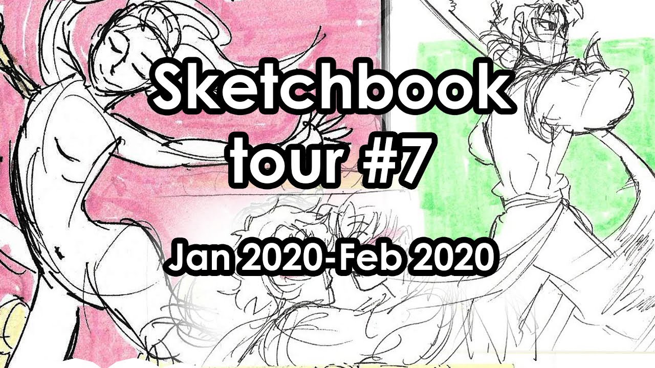 Small sketchbook tour #7: Rest from drawing by drawing! - YouTube