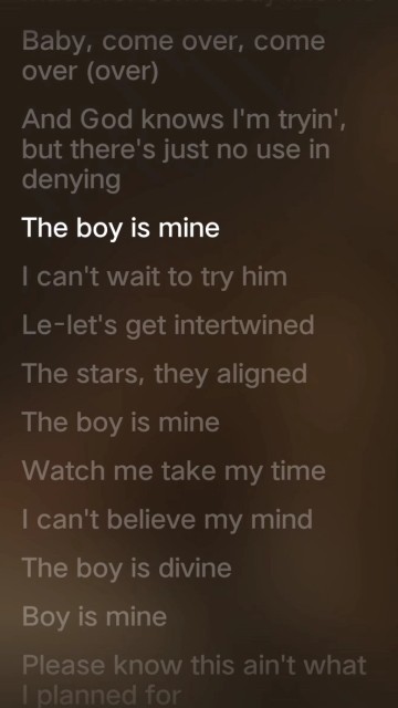 Ariana Grande The Boy Is Mine song lyrics #arianagrande #songs #shorts ...