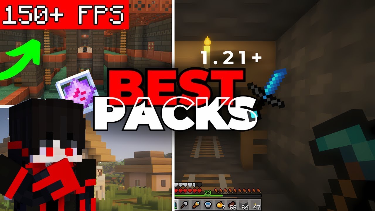 Best FPS Boost Texture Packs for Minecraft 1.21 ! - YouTube