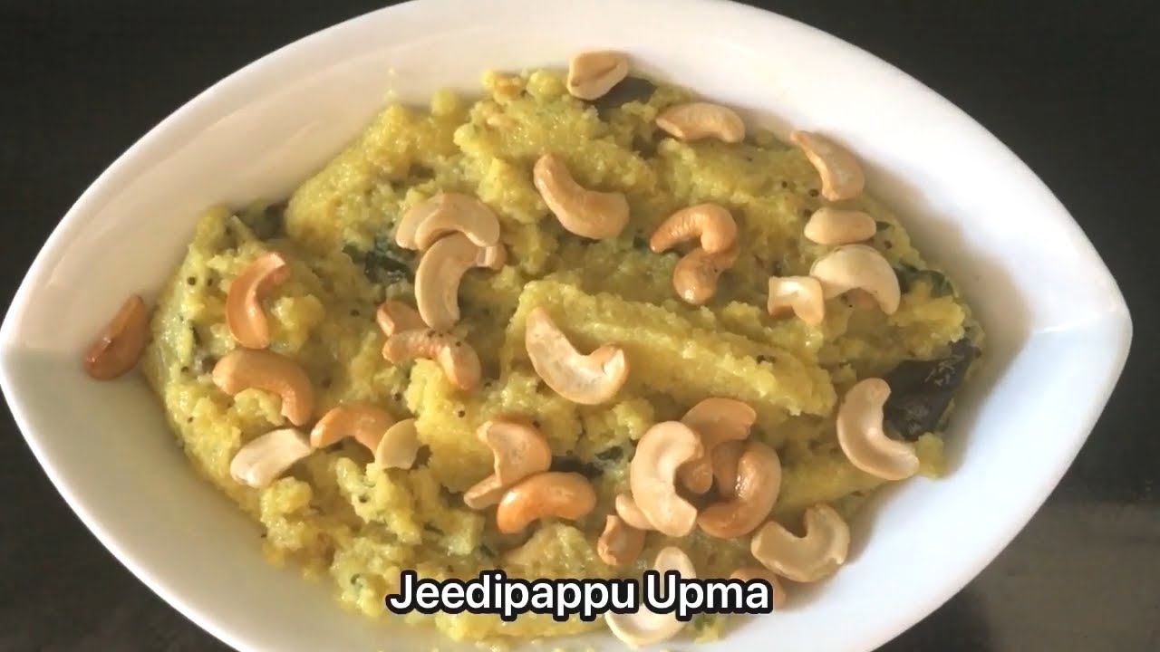 jeedipappu upma restaurant style | semolina upma | jeedipappu upma ...